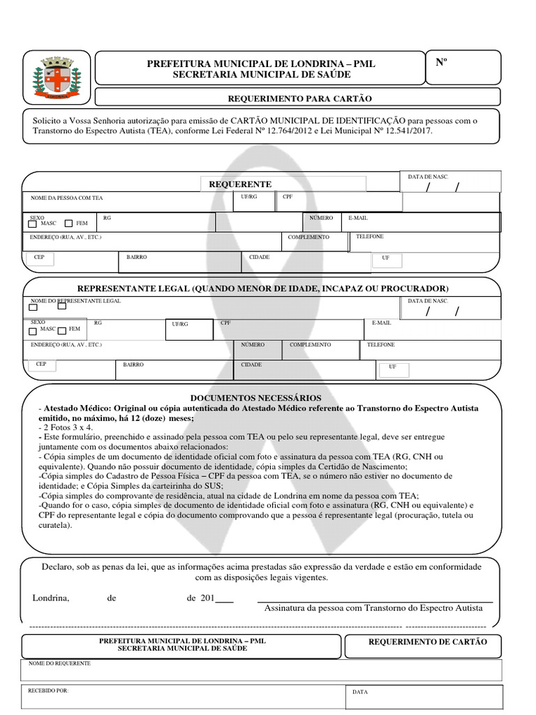 Formulario Tea Novo | PDF | Governo e personalidade | Documento