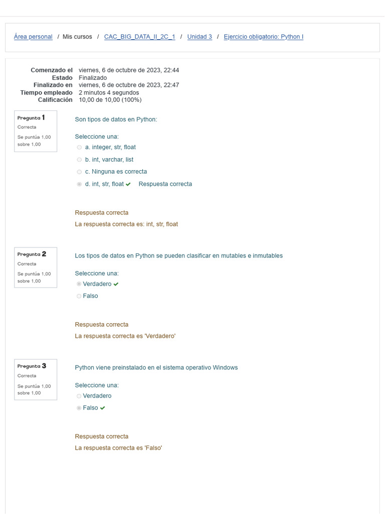 Ejercicio de Python: Estructuras de Control | PDF | Python (lenguaje de ...