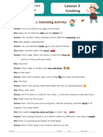 Cooking Verbs Esl Vocabulary Matching Exercise Worksheet | PDF | Food ...