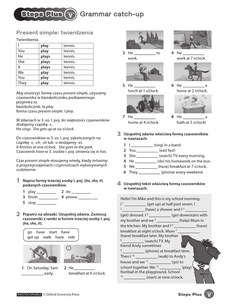 Steps Plus Dla Klasy V Catch Up Units | PDF