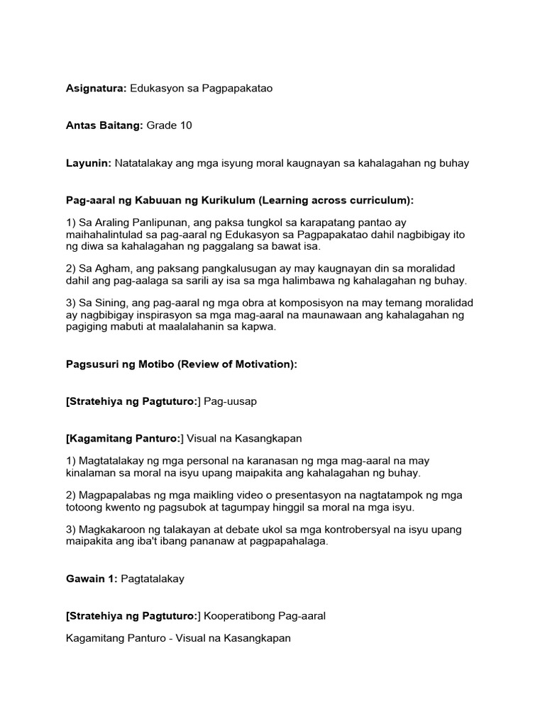 Lesson - Plan Esp | PDF