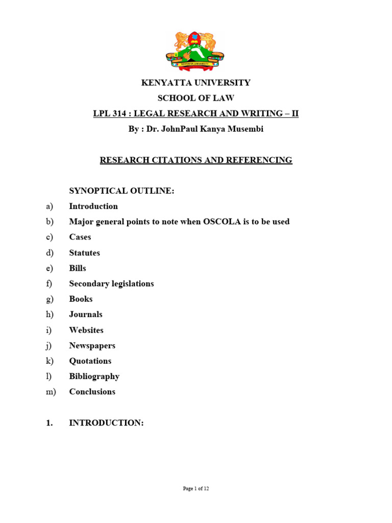 Citation and Refrencing | Download Free PDF | Citation | Writing