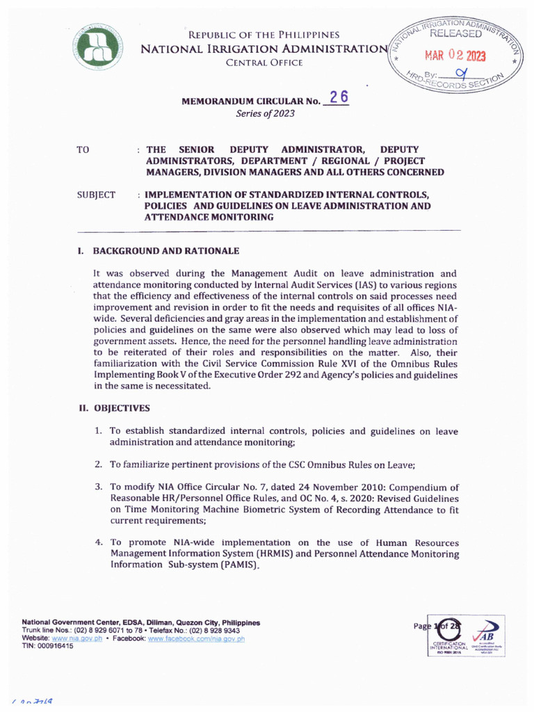 Omcrs Nia Gov PH | PDF