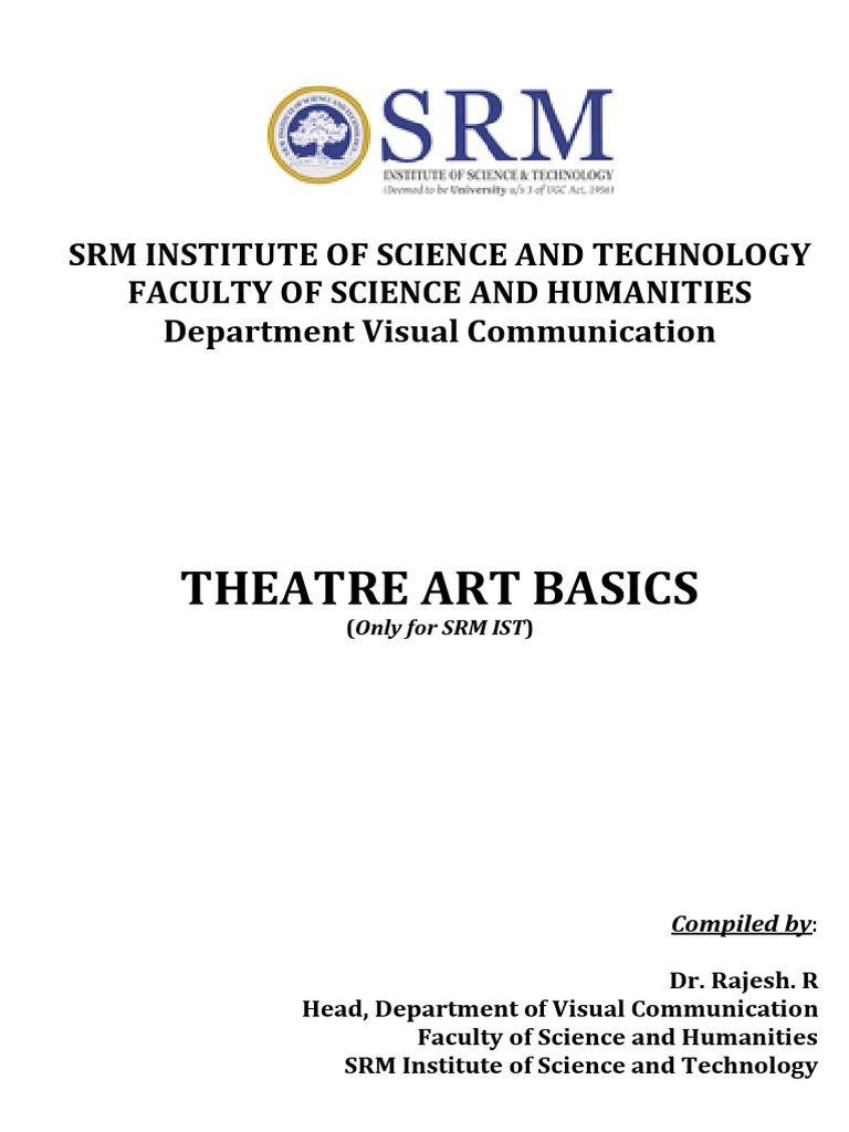 Theatre Art Basics Overview | PDF | Acting | Dances
