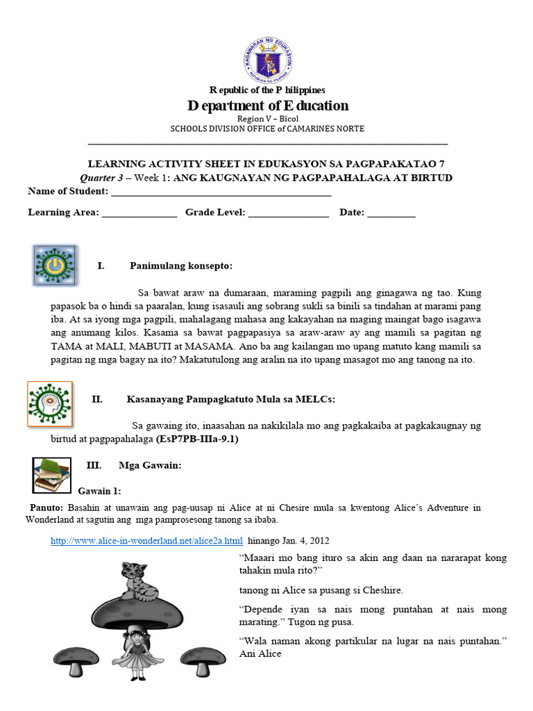 Las Esp7 Q3 Week 1 | PDF