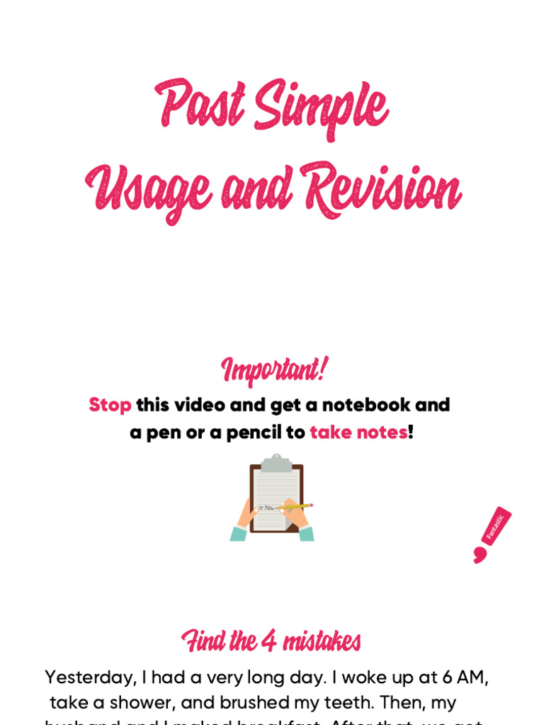 Presentation +Past+Simple+Usage+and+Revision | PDF | Syntax ...