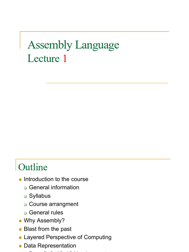 Chapter 2 | PDF | Assembly Language | Central Processing Unit