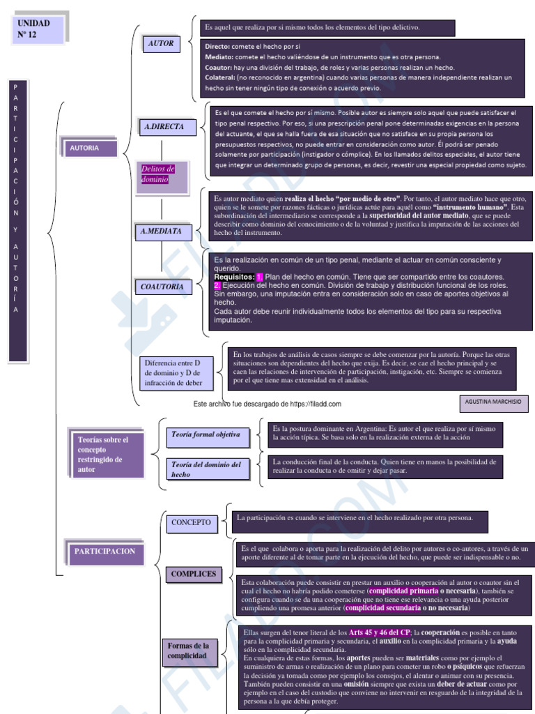 Cuadro Sinoptico Penal Unidad 12 | PDF