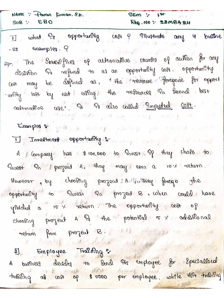 EBD Assignment by PAVAN KUMAR SK (23MBA24) | PDF