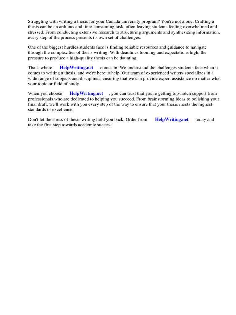 Canada University Thesis | PDF | Thesis | Libraries