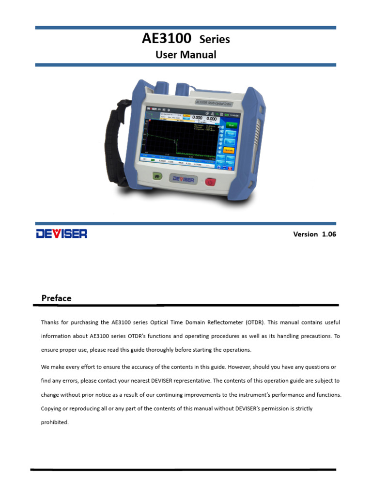 AE3100 Series User ManualV1.06-deviser | PDF | Optical Fiber | Icon (Computing)