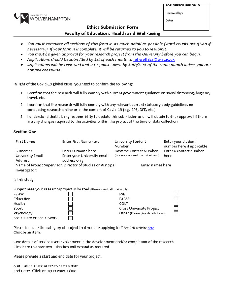 Ethics Form 2022 | Download Free PDF | Informed Consent