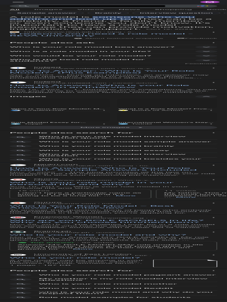 Who Is Your Role Model - Google Search | PDF | Human Communication