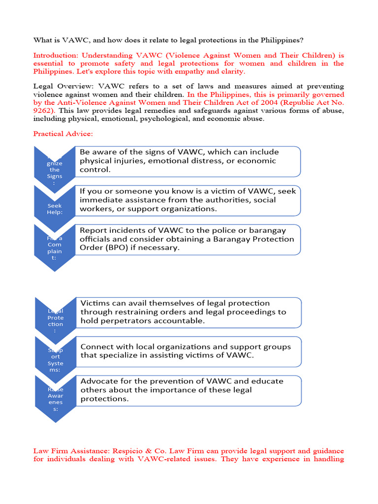 What Is VAWC | Download Free PDF | Violence | Psychological Abuse