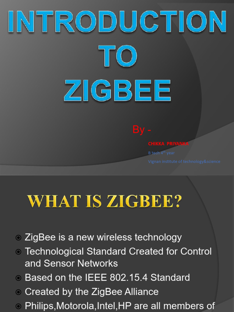 Zigbee Technology | Download Free PDF | Computer Network | Computer Networking