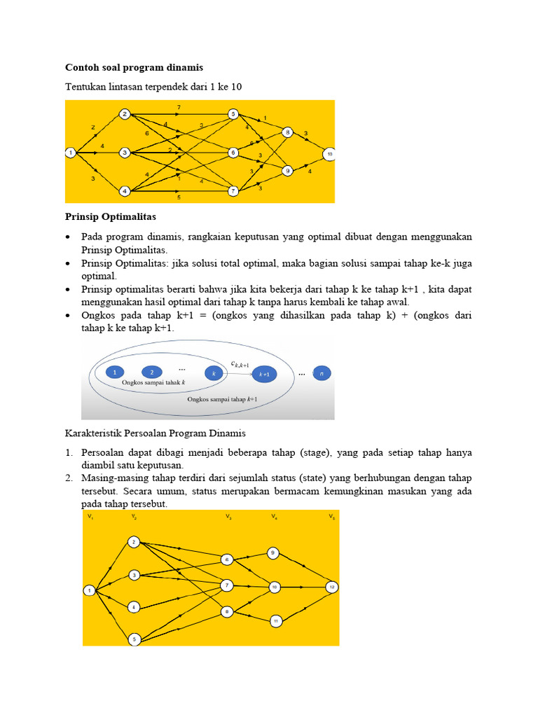 Contoh Soal Pemrograman Dinamis | PDF | Sains & Matematika | Komputer