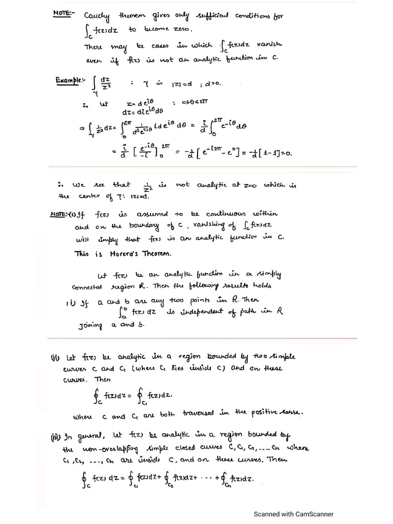 Cauchy Integral Formula Pdf