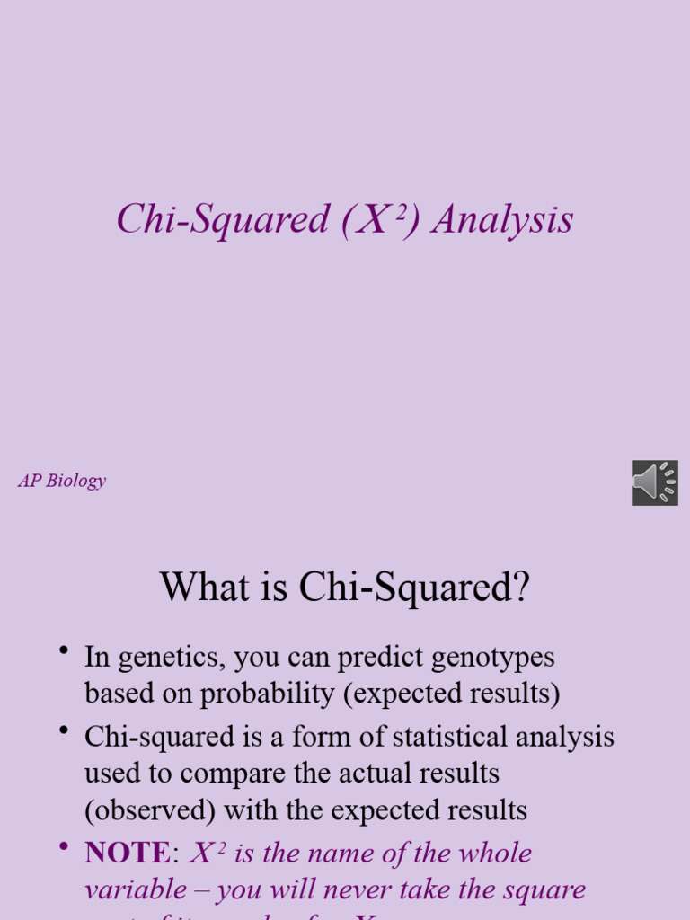 Chi Squared Analysis With Voiceover 1 | PDF | Chi Squared Test | P Value