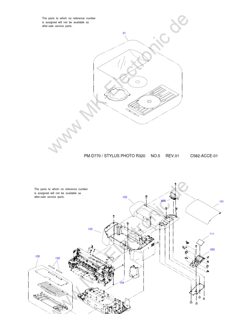 Epson Stylus Photo R320 (PART NUMBERS) | PDF | Manufactured Goods ...