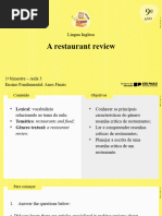 Restaurant Review Writing Guide | PDF | Restaurants | Menu