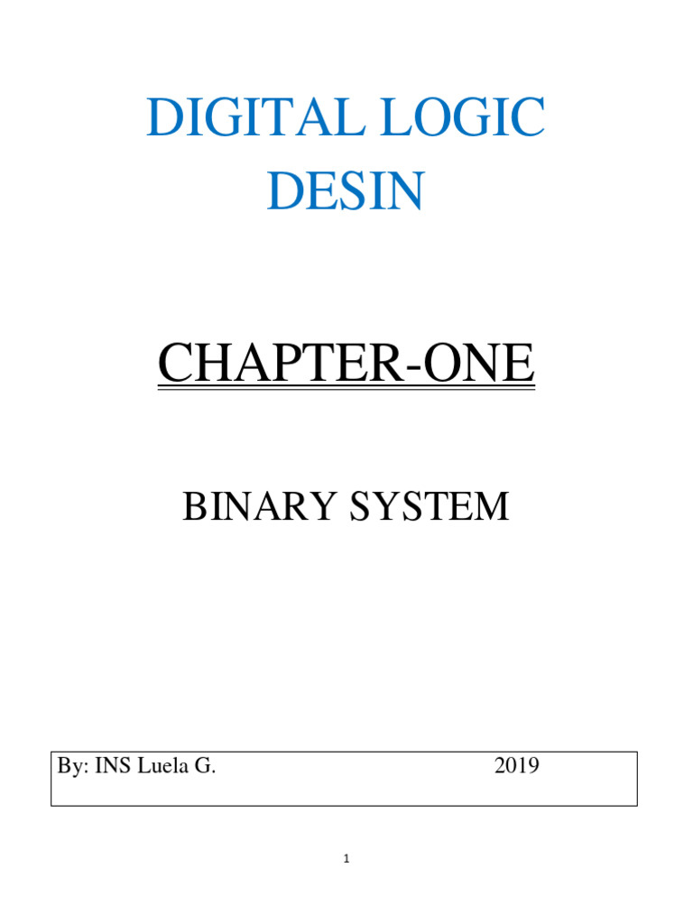 Ch 1 Pdf Digital Electronics Binary Coded Decimal 9177
