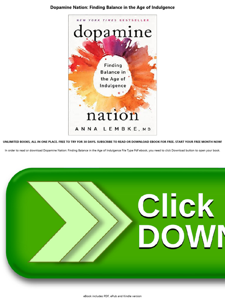 Dopamine Nation Finding Balance in The Age of Indulgence | PDF | Self ...