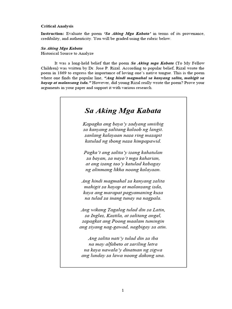 Filipino Poetry Authorship Debate | PDF | Philippines