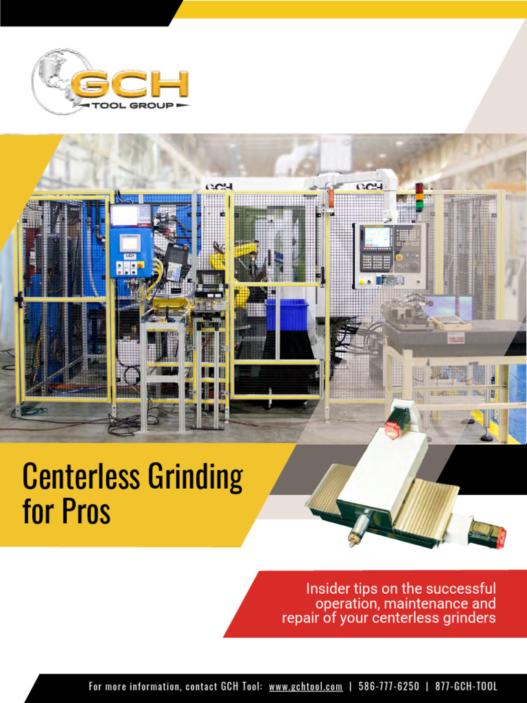 Centerless Grinder Maintenance Guide | PDF | Grinding (Abrasive Cutting ...