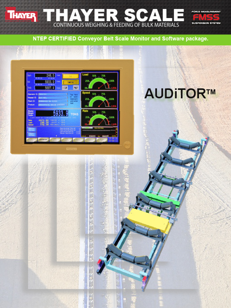 THAYER Auditor Belt Scale Monitor | PDF | Operating System | Personal ...