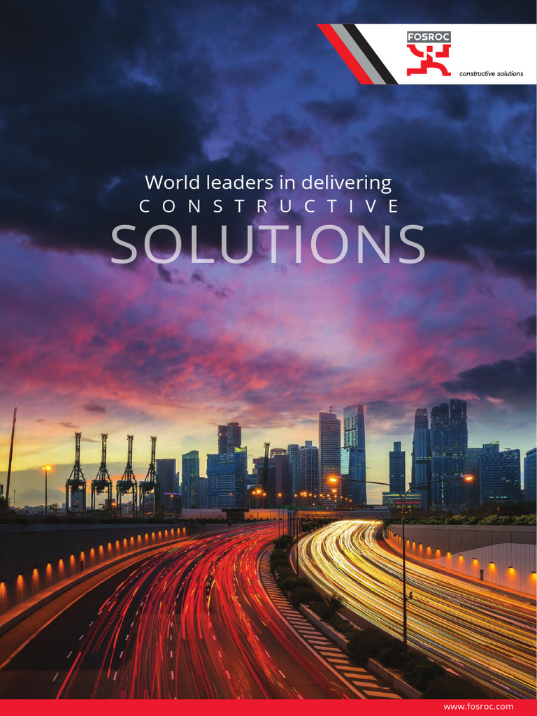 Fosroc: Constructive Solutions Overview | PDF
