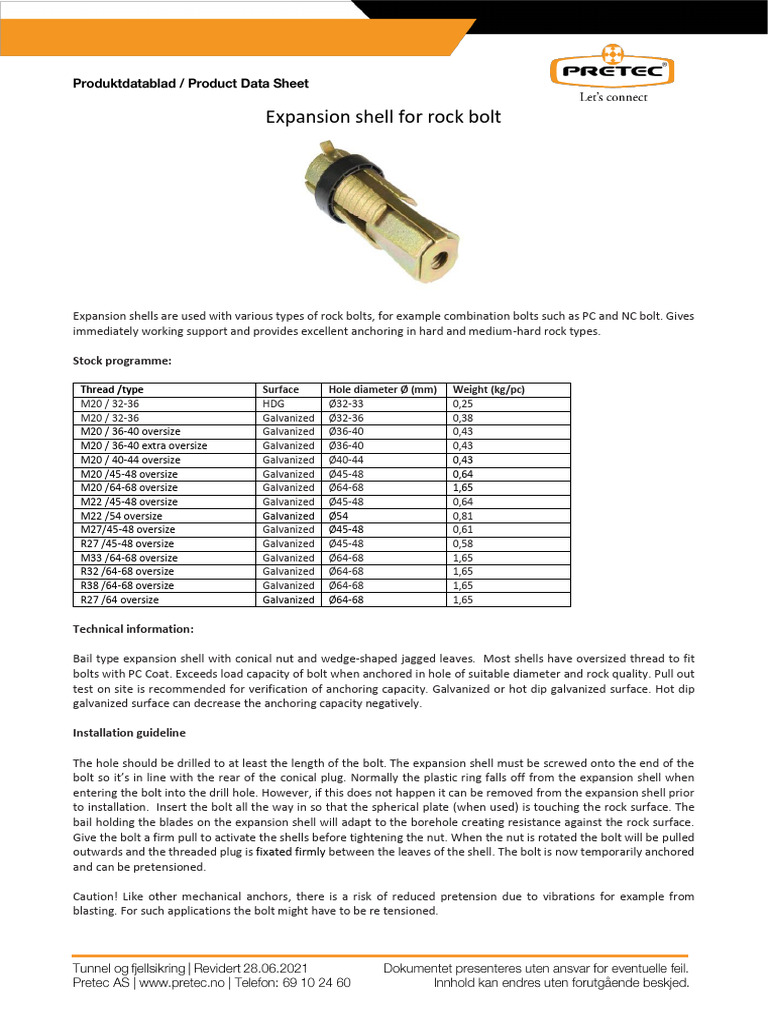 Pretec Expansion Shell Details | Download Free PDF | Screw | Electrical ...