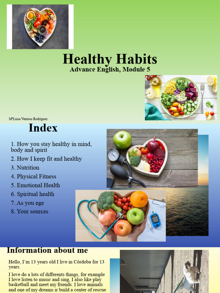 Healthy Habits | PDF | Physical Fitness | Nutrition
