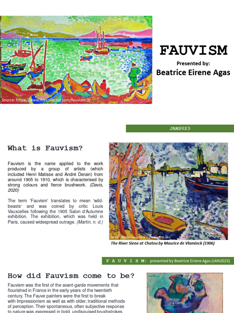 Agas GED108 EX2 Fauvism | PDF | The Arts | Modern Art