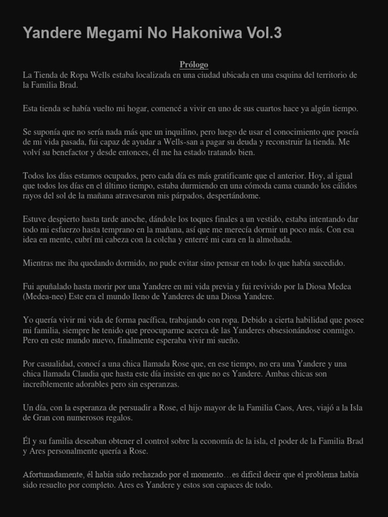 Yandere 03 0-2 1-5 | PDF | Té | Verdad