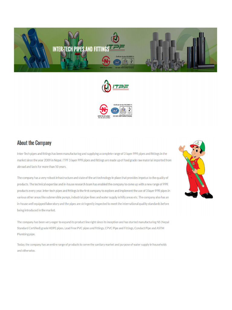 Product Data Sheet of HDPE Pipe | PDF