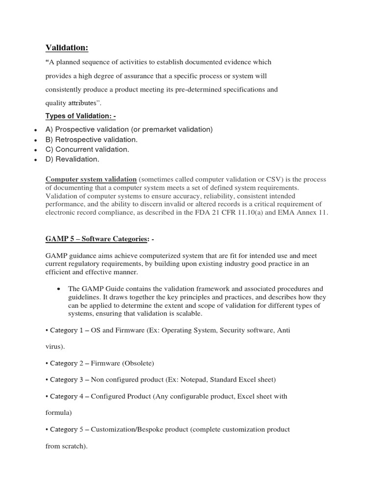 Validation Notes Download Free Pdf Verification And Validation Software Testing