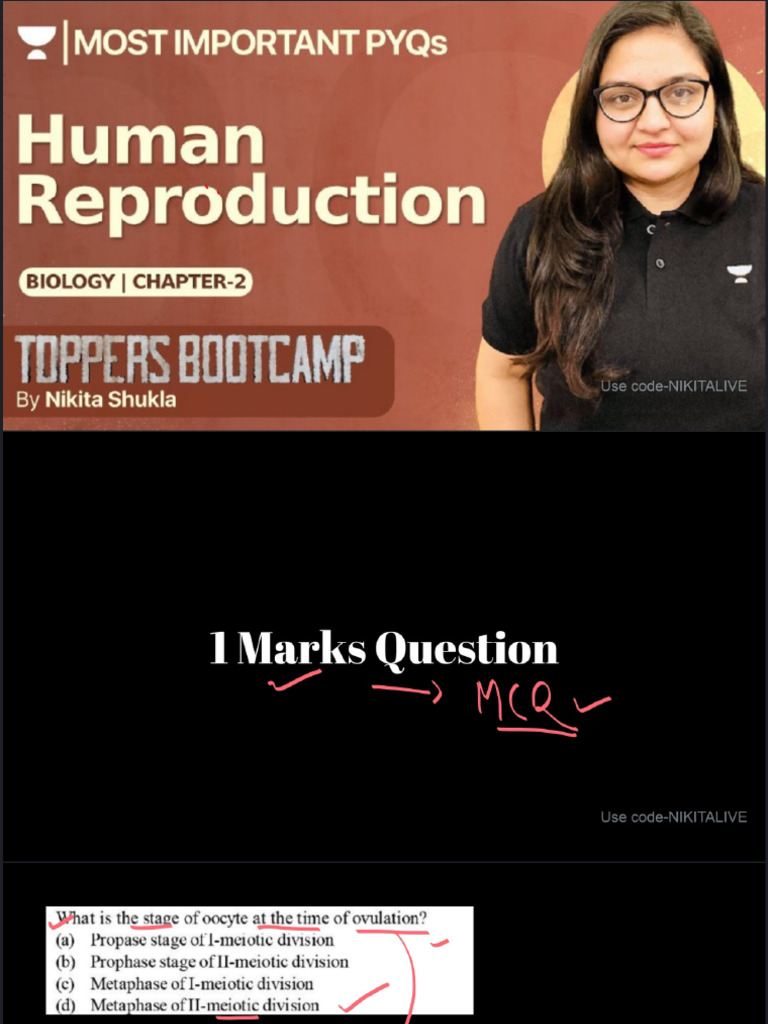 Human Reproduction PYQs | PDF