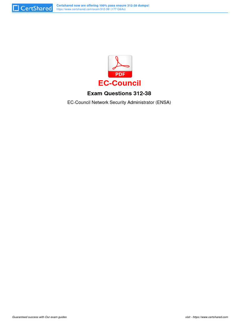 EC-Council: Exam Questions 312-38 | PDF | Computer Network | Router (Computing)