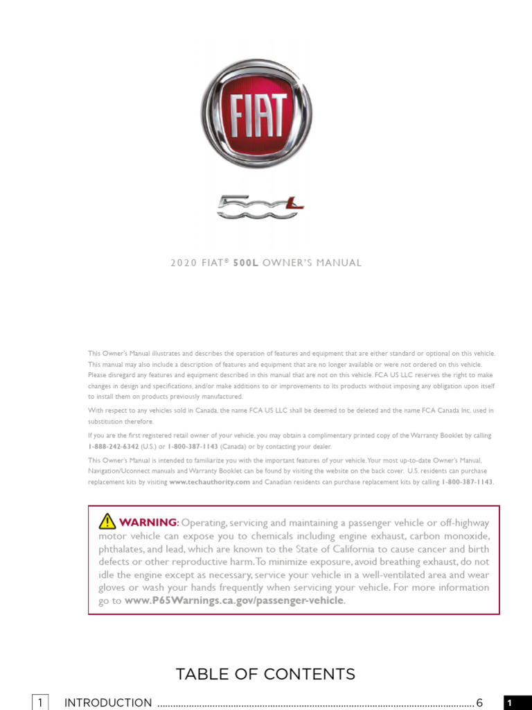 Fiat 500l | PDF | Vehicles | Vehicle Technology