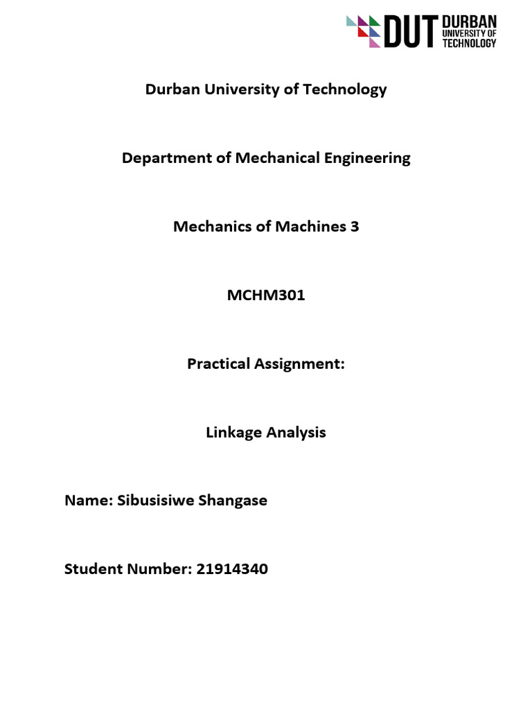 S Shangase | PDF | Machines | Kinematics