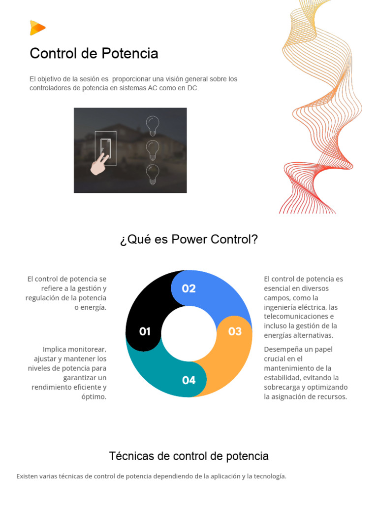 Clase - Control de Potencia | PDF | Energia electrica | Ingeniería Informática