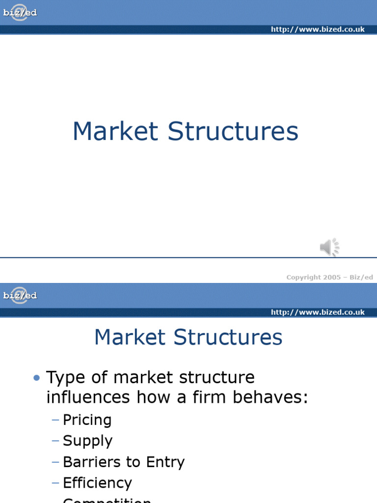 Market Structure | PDF | Monopoly | Perfect Competition