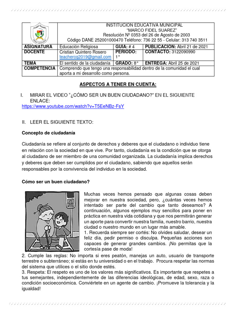Cómo Ser un Buen Ciudadano | PDF | Ciudadanía | Sociedad