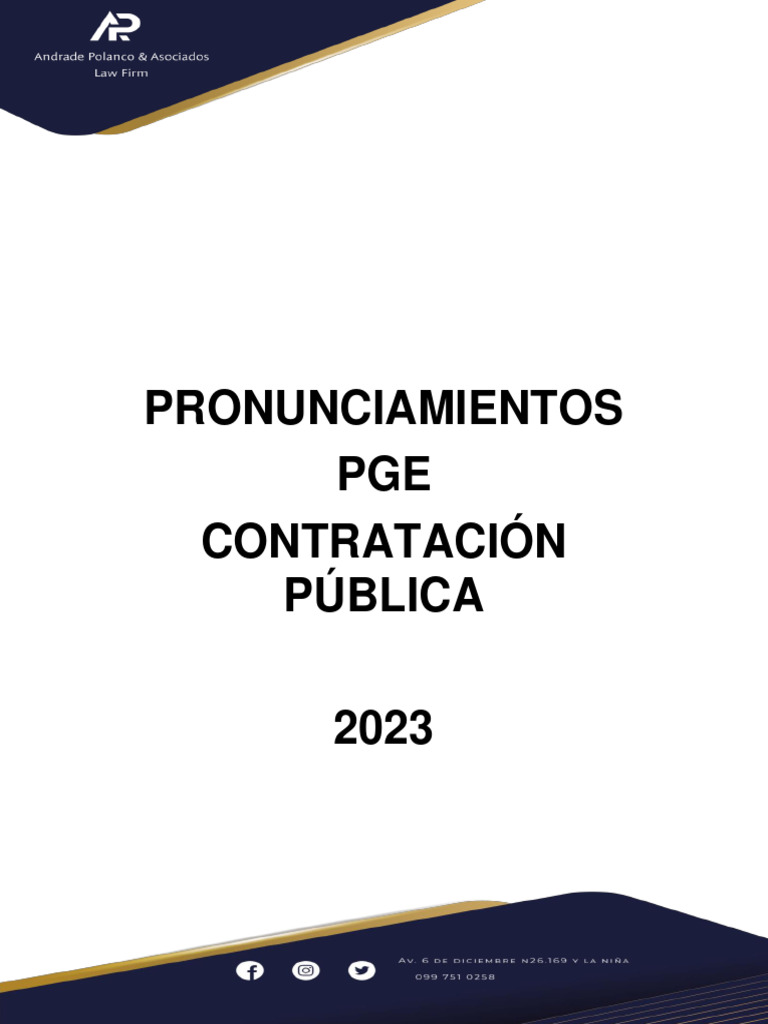 Pronunciamientos Pge 2023 | PDF | Seguro | Reaseguro