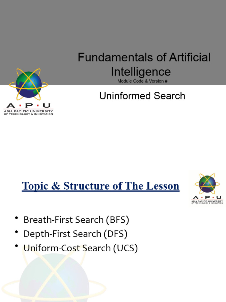 Week 4 (1) - Uninformed Search | PDF | Algorithms | Graph Theory