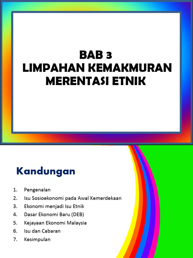 BAB 3 - Limpahan Kemakmuran Merentasi Etnik 2 | PDF