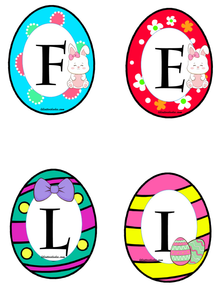 Bandeirolas Páscoa Gratis | PDF