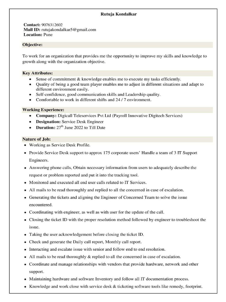 Rutuja Resume E | PDF