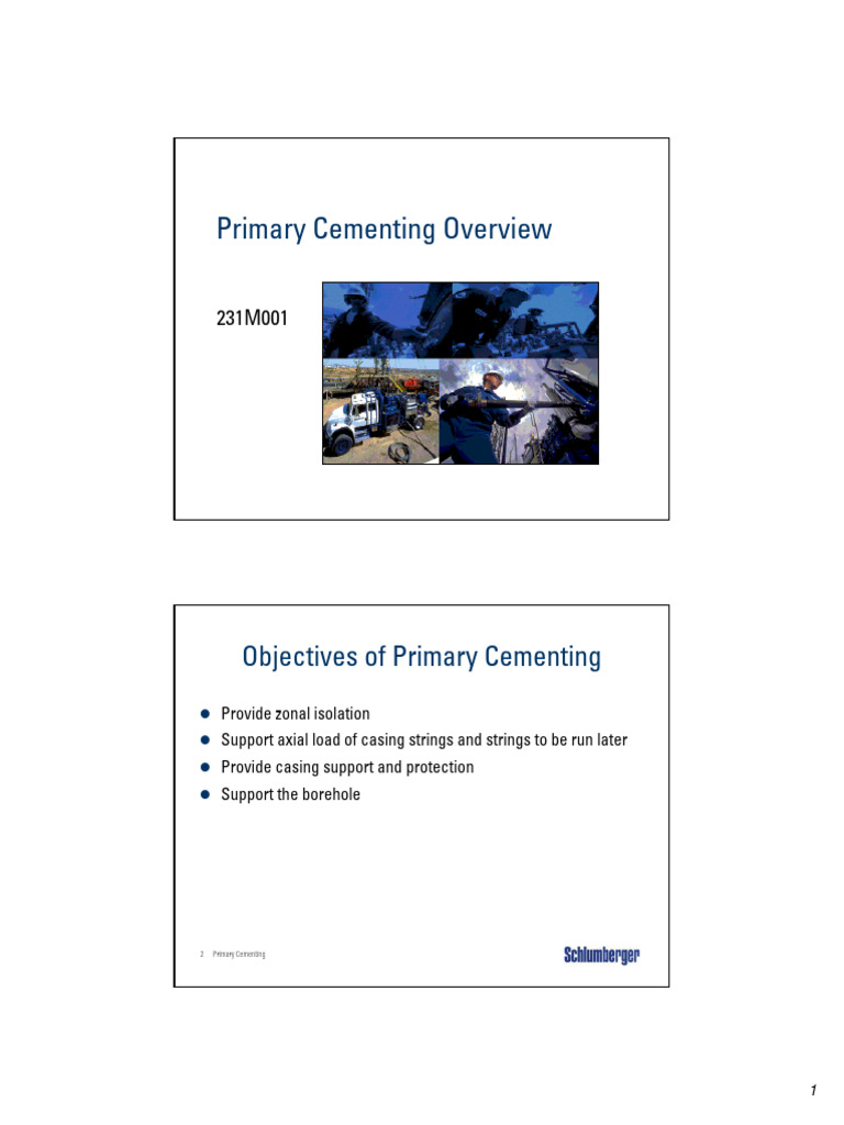 Primary Cementing Overview | PDF | Casing (Borehole) | Industrial Processes