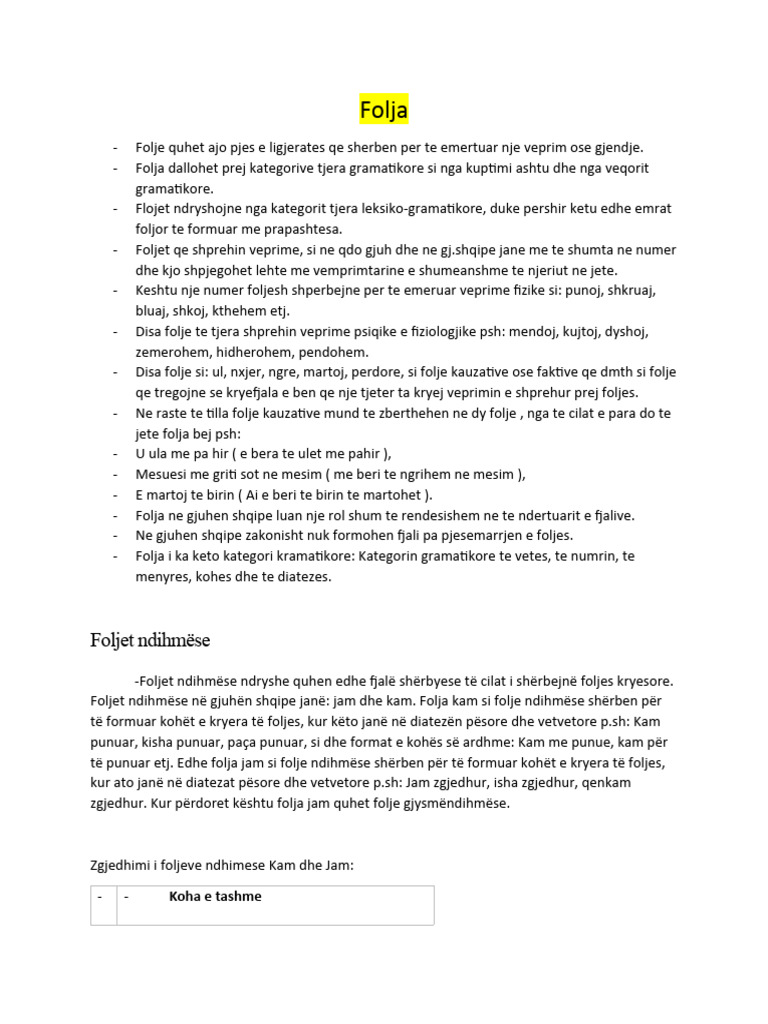 Folja Dhe Diateza | PDF